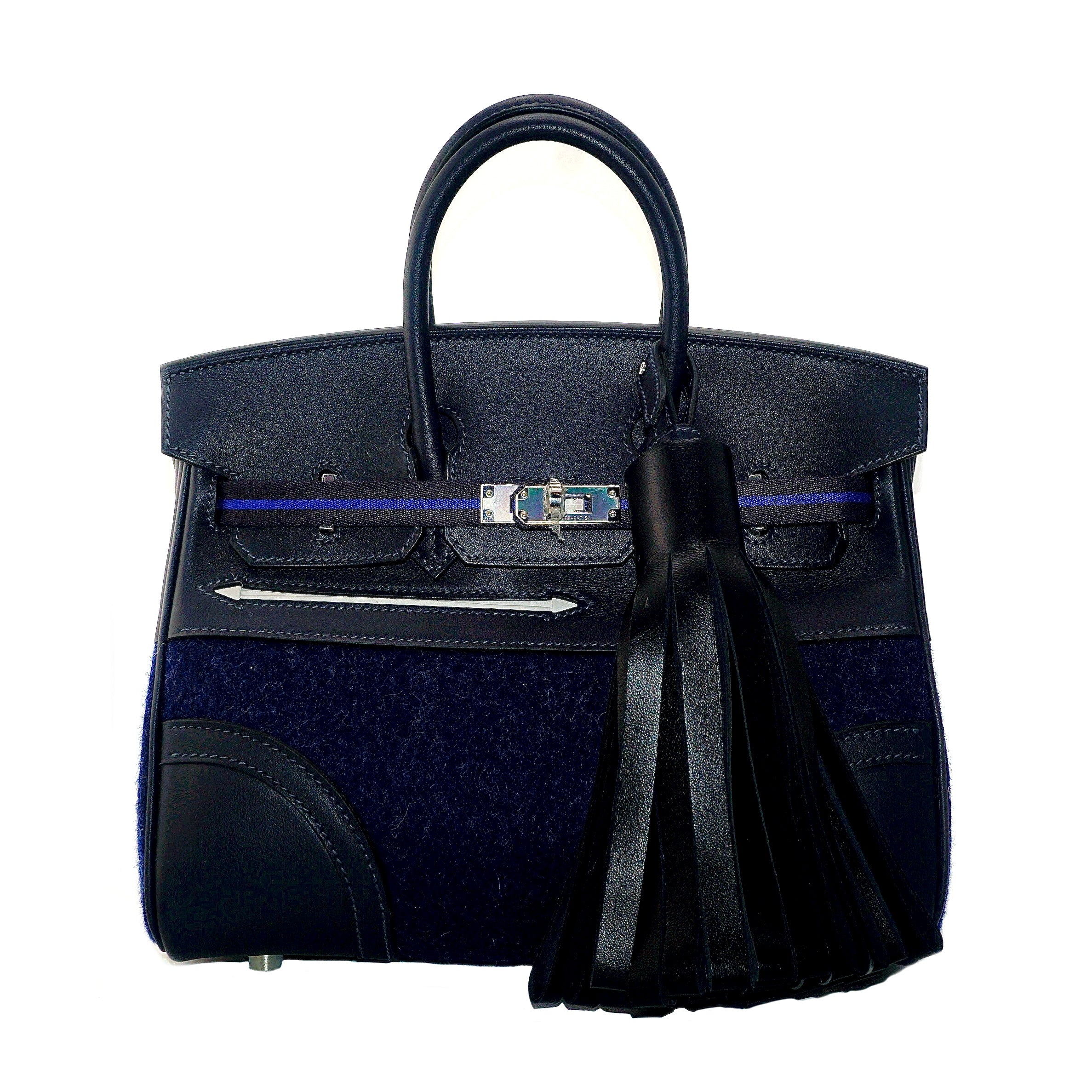 Hermes Birkin 25 Blue Go Team Silver Hard Ware B stamp – grandprestige