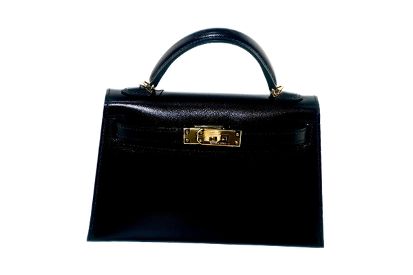 Hermes Mini Kelly Ⅱ Box Calf Black W stamp – Grand Prestige